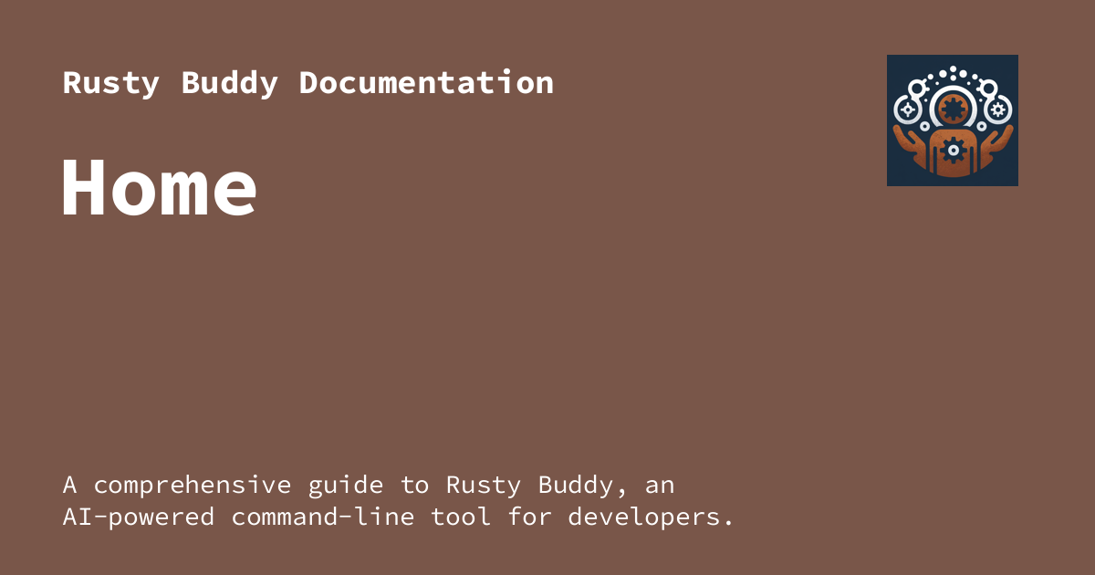 Rusty Buddy Documentation